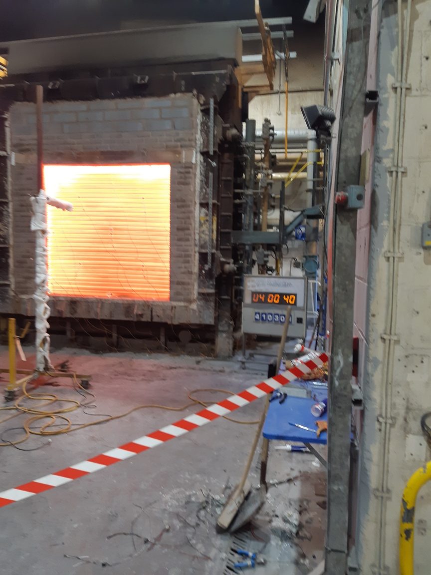 Fire Roller Shutter Test